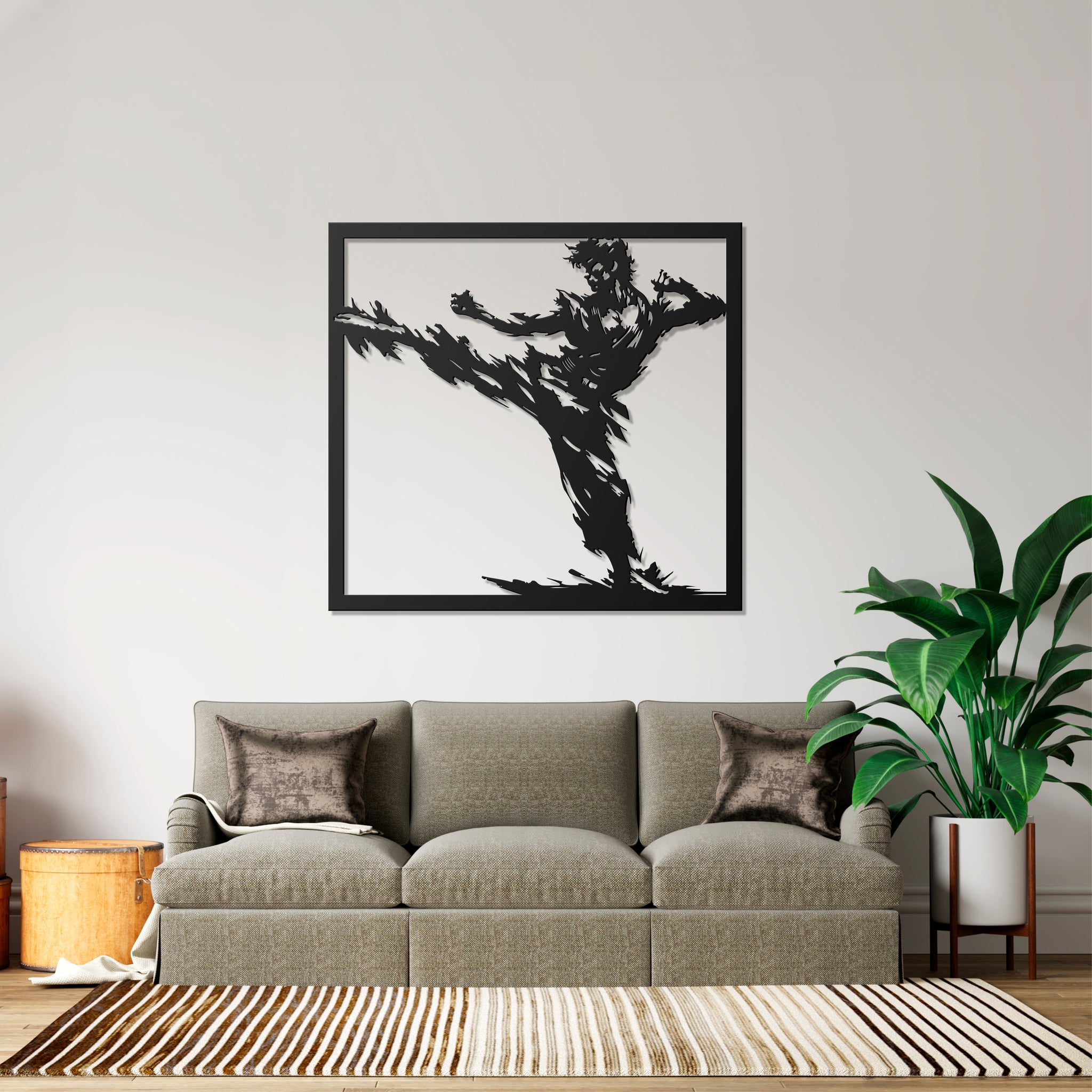 Karate Metal Wall Picture
