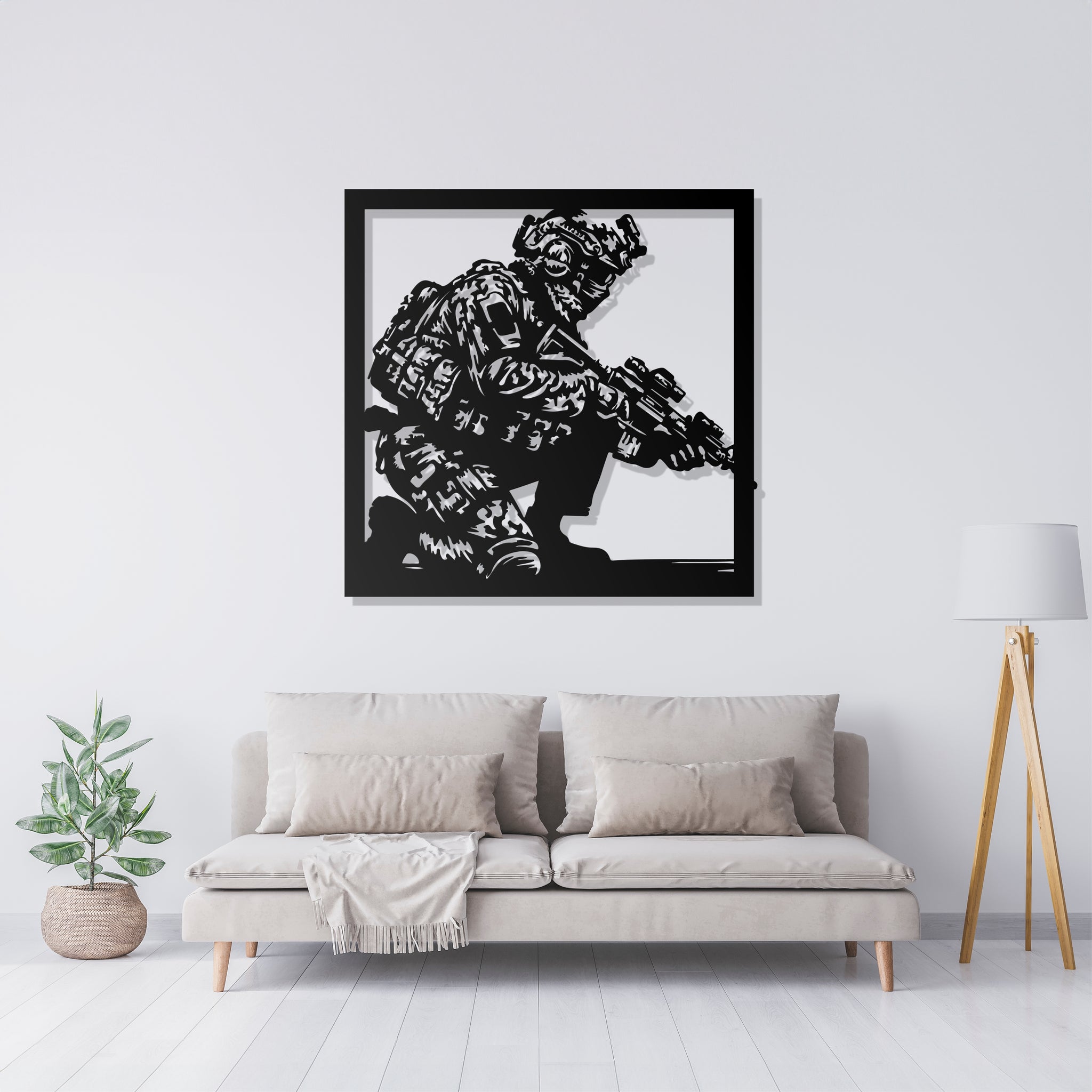 Cuadro de Metal para Pared Soldier