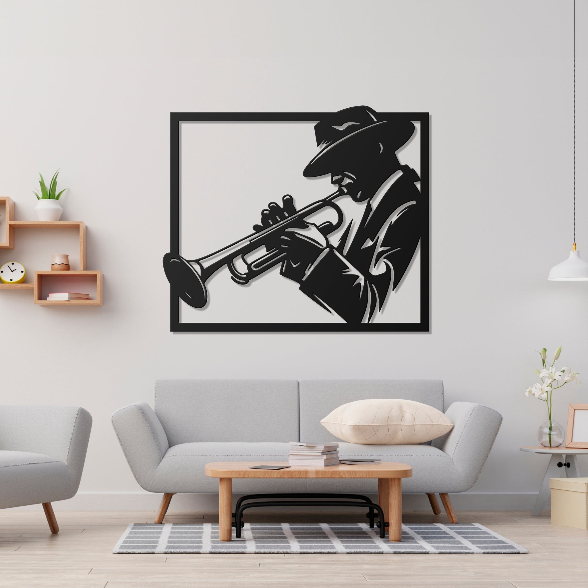 Metal Wall Picture Trumpet
